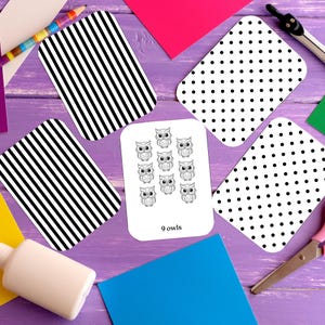 Number Flashcards Printable, Kids Educational Gift, Preschool Numbers ...