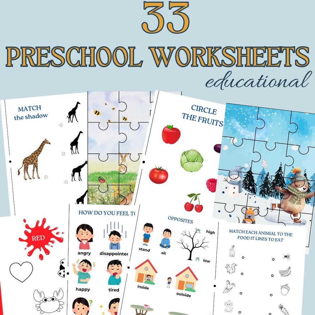Montessori Educational Printables Preschool Worksheets Preschool Baby ...