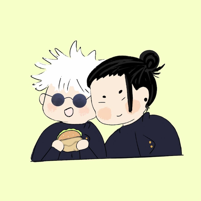 Gojo and Geto Sticker, Kiss-cut Stickers, JJK, Anime, Cute Gift, Gojo ...
