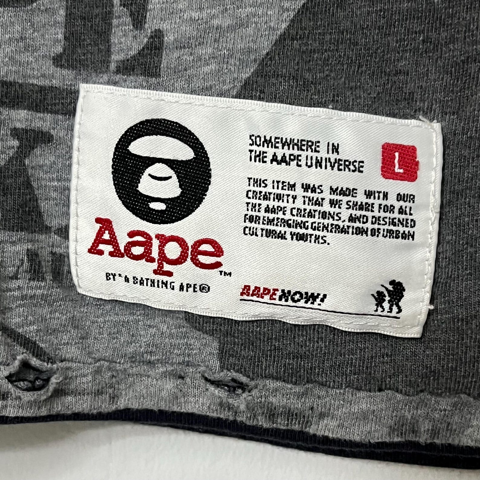 Universe Aape by A Bathing Ape AOP Aape All Logo Reversible Size L - Etsy