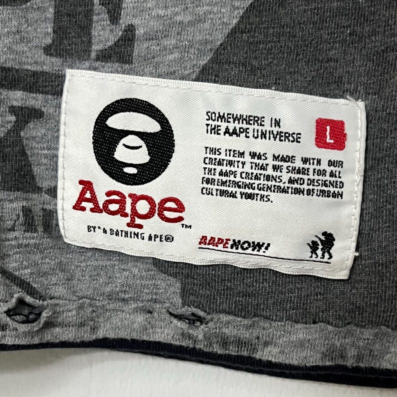 Universe Aape by A Bathing Ape AOP Aape All Logo Reversible Size L - Etsy