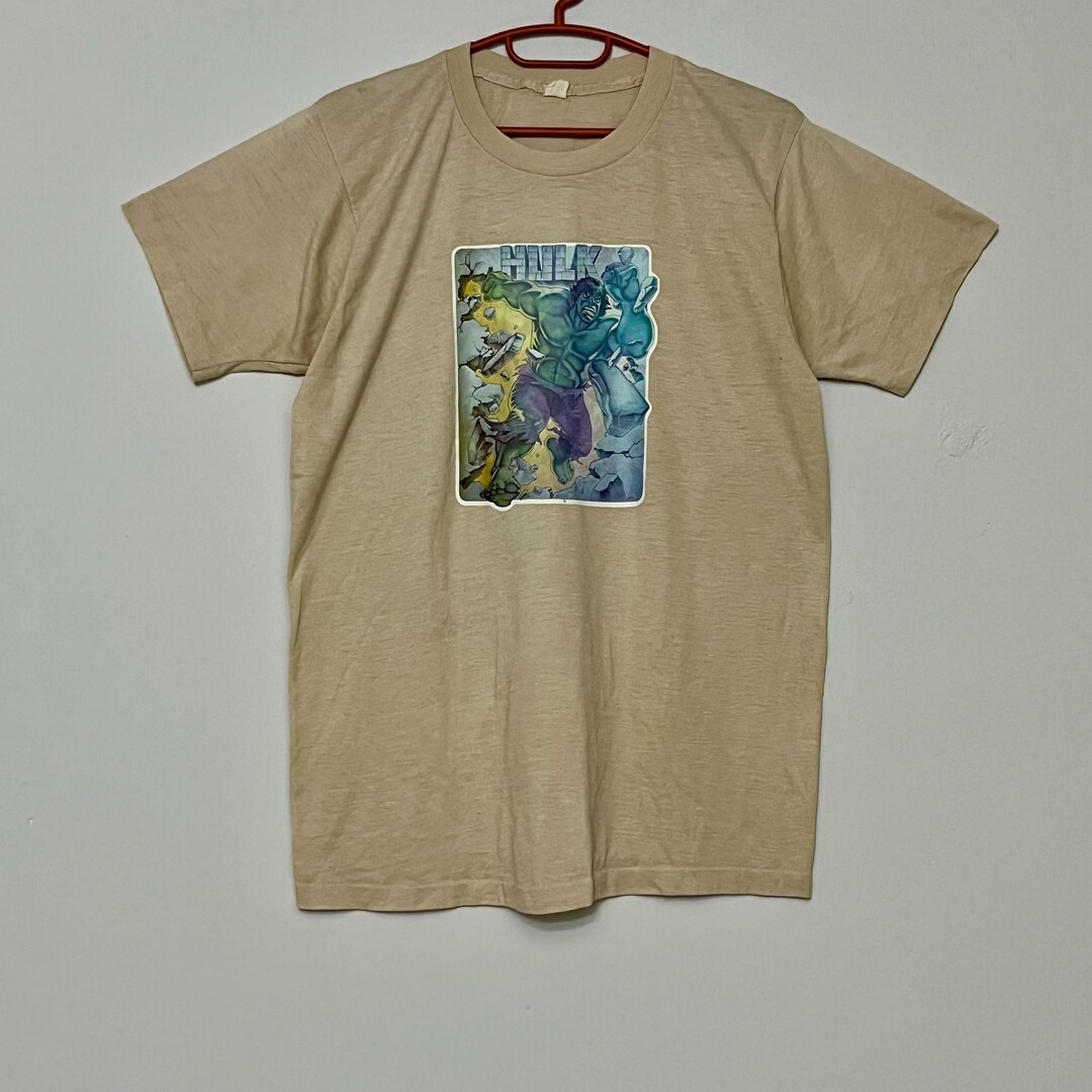Vintage 80s Hulk Marvel Comics Cartoon 50 Cotton 50 Polyester - Etsy