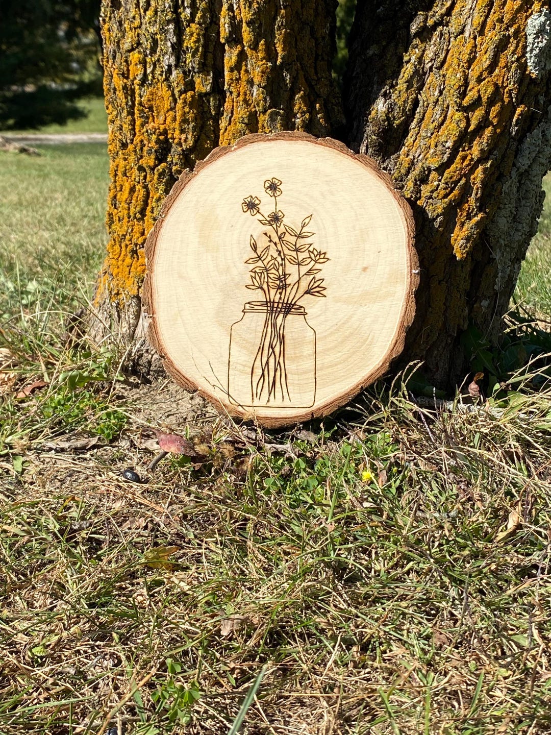 Adorable Hand Wood Burned Wildflower Sign. Great Decoration for Any ...