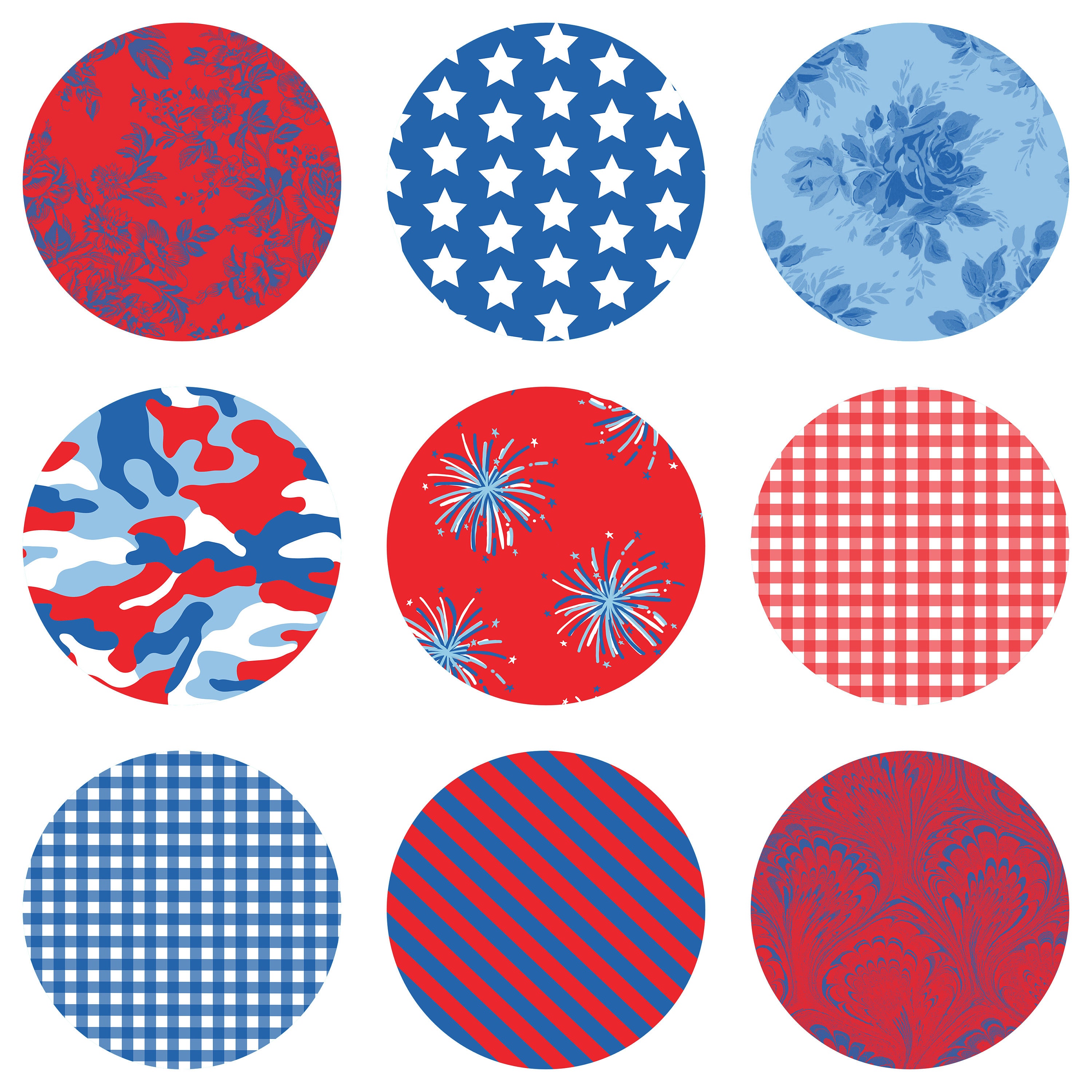 Stars and Stripes Digital Paper Pack instant Download - Etsy