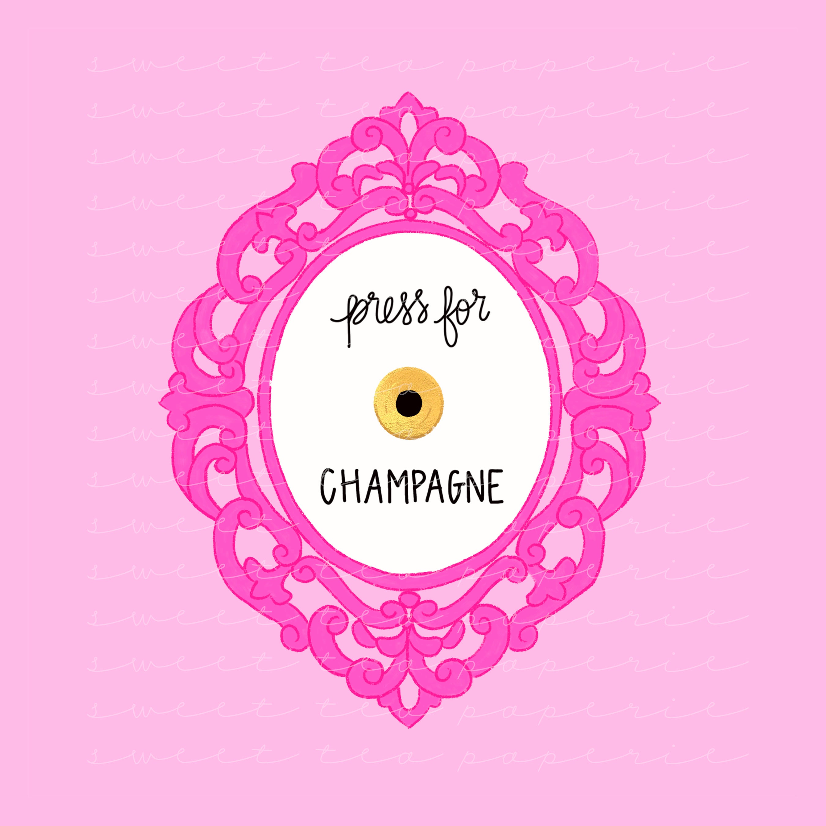 Call For Champagne Button