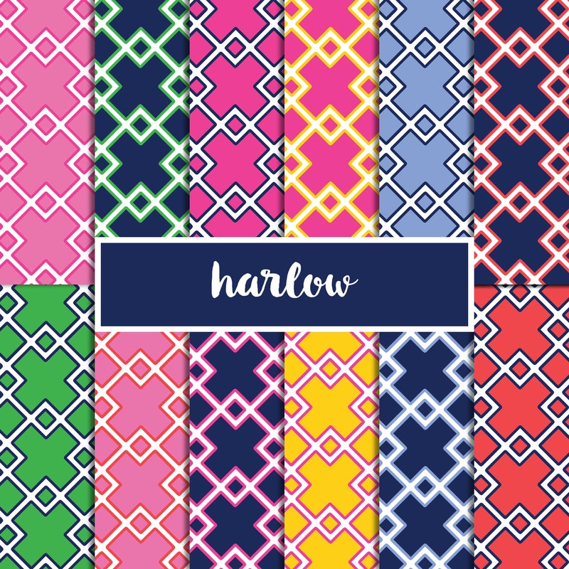Preppy Pattern - Etsy