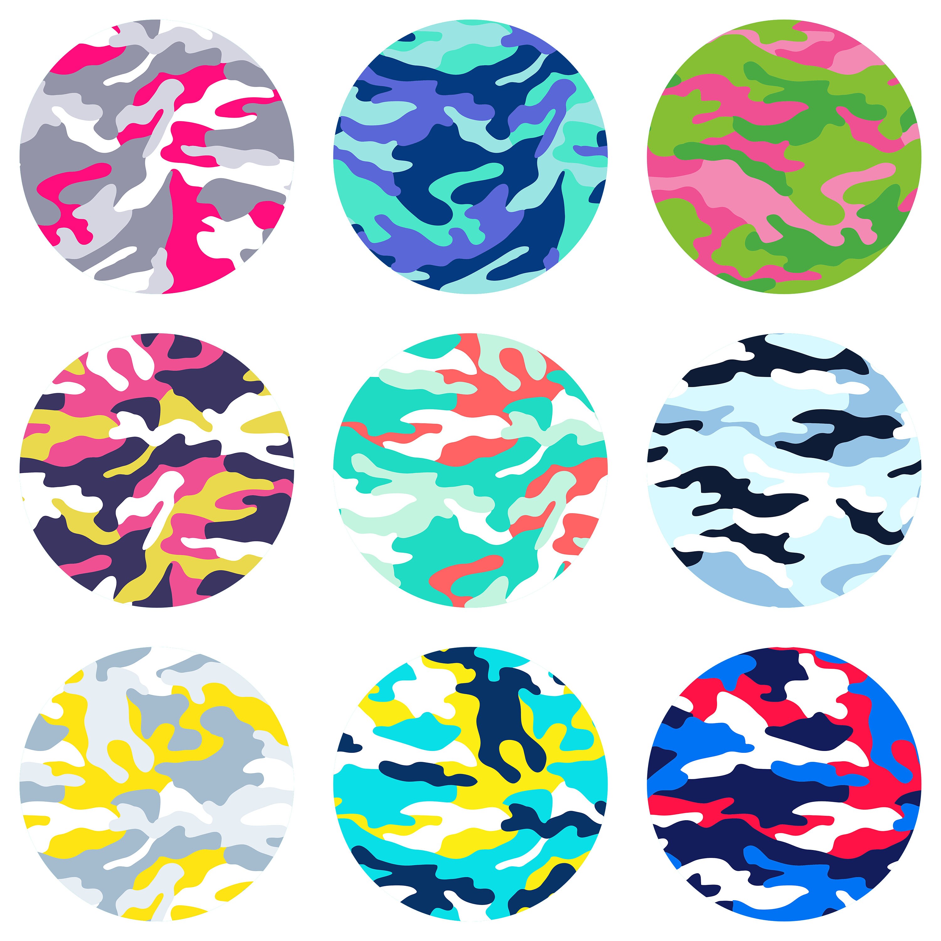 Modern Chic Camo Digital Paper Pack instant Download Preppy, Camouflage ...