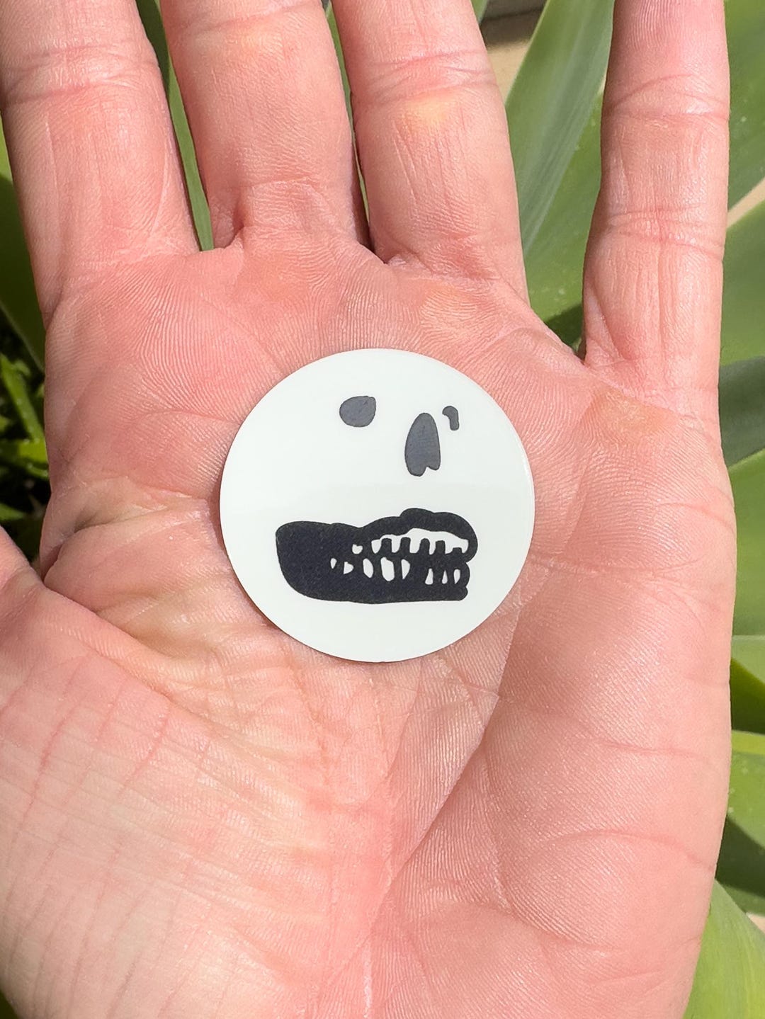 Glow Skull Face Sticker - Etsy