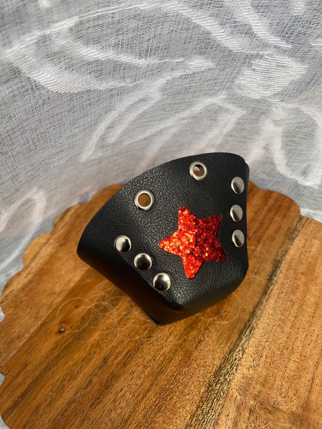 Black With Red Glitter Star - Quad Roller Skate Toe Guard - Etsy