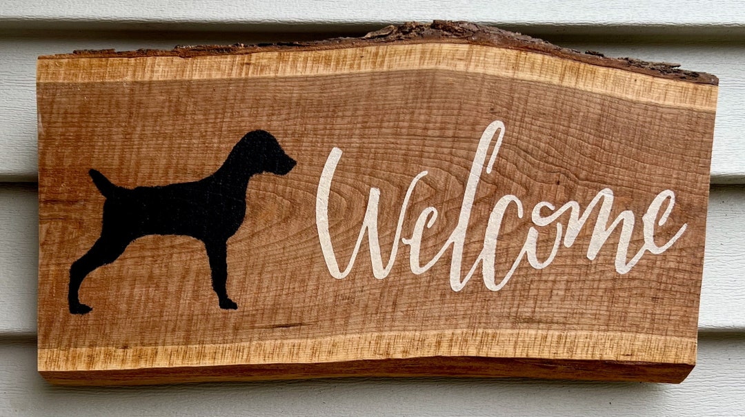 Weimaraner Welcome Sign, Dog Welcome Sign, Welcome Sign, Vizsla Welcome ...