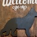 German Shepherd Welcome Sign, Welcome Sign, German Shepherd Decor ...