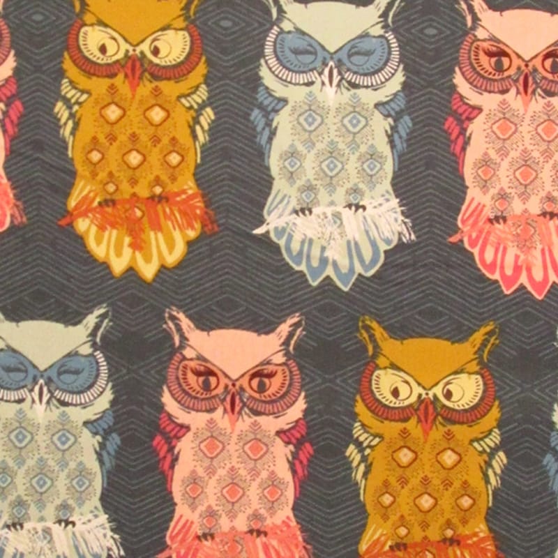 Owl Cotton Fabric - Etsy