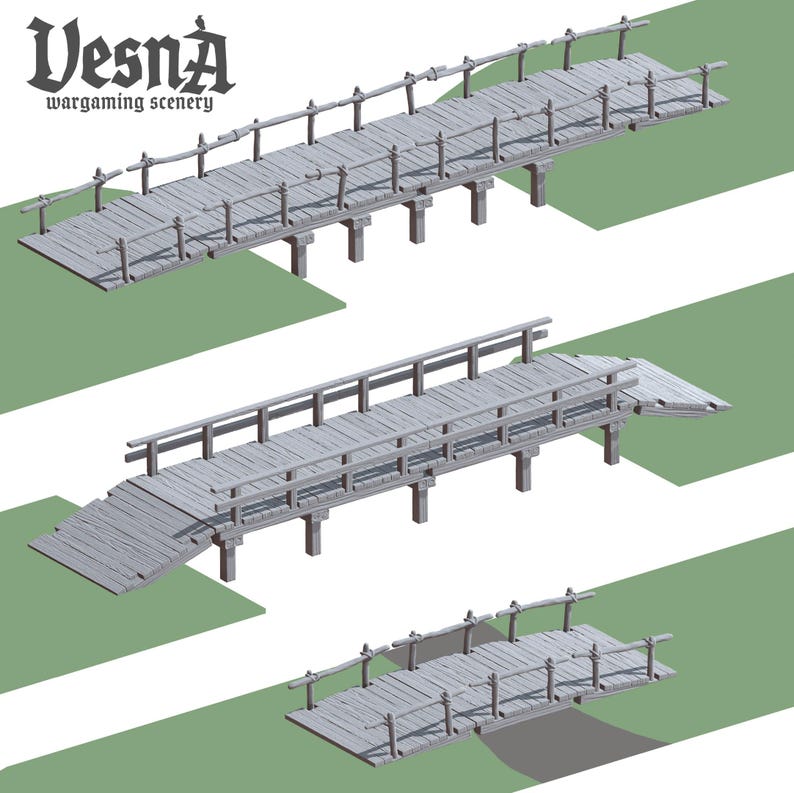 Wooden Bridges - ACW - 32mm, 28mm & 15mm - Etsy UK