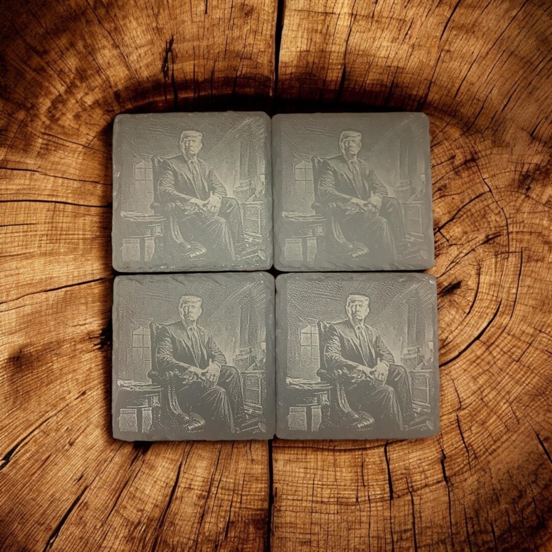 President Donald Trump Slate Coaster - Etsy