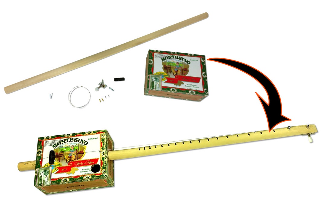 Complete One-string Cigar Box Guitar (diddley Bow) Kit - Etsy