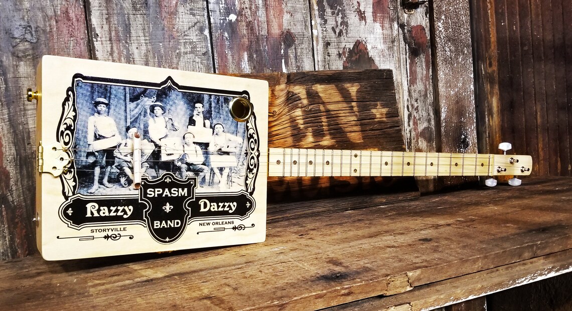 Custom Printed 3-string Cigar Box Guitar - Use Your Own Design! - Etsy