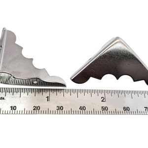 8-pack Shiny Nickel-plated Box Corners With Screws (SKU: 31-023-01) - Etsy