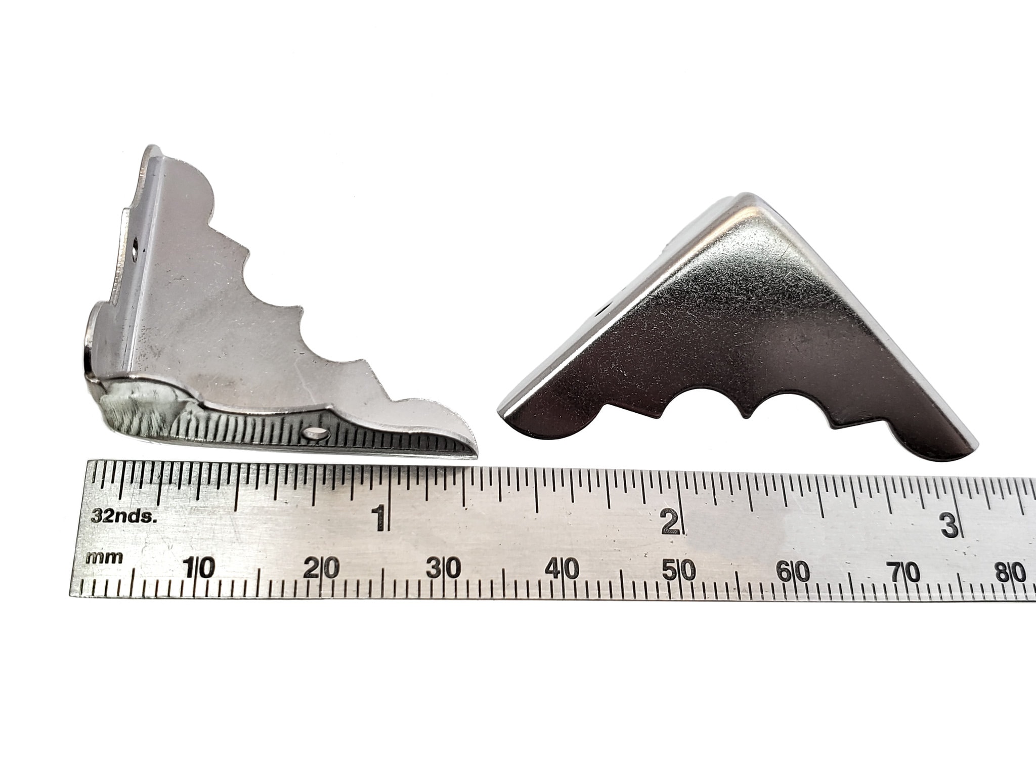8-pack Shiny Nickel-plated Box Corners With Screws (SKU: 31-023-01) - Etsy