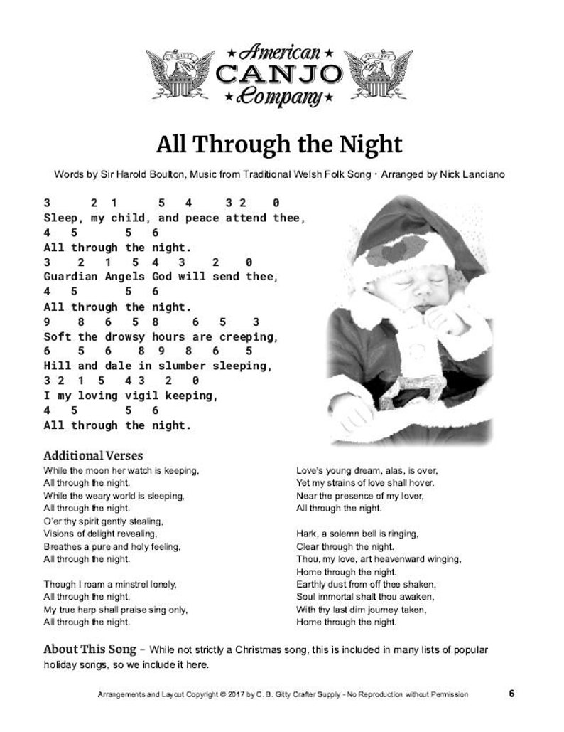 Christmas Canjo Songbook - Easy-to-play Tablature for 30 Traditional ...