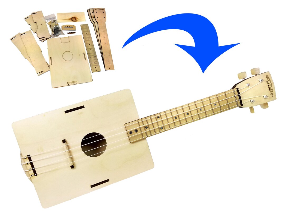 Build-it-yourself DIY Concert Ukulele Kit - Easy to Build, Fun to Play ...