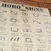 2pc. Hobo Signs & Glyphs Poster Set - Feature Authentic, Historical ...