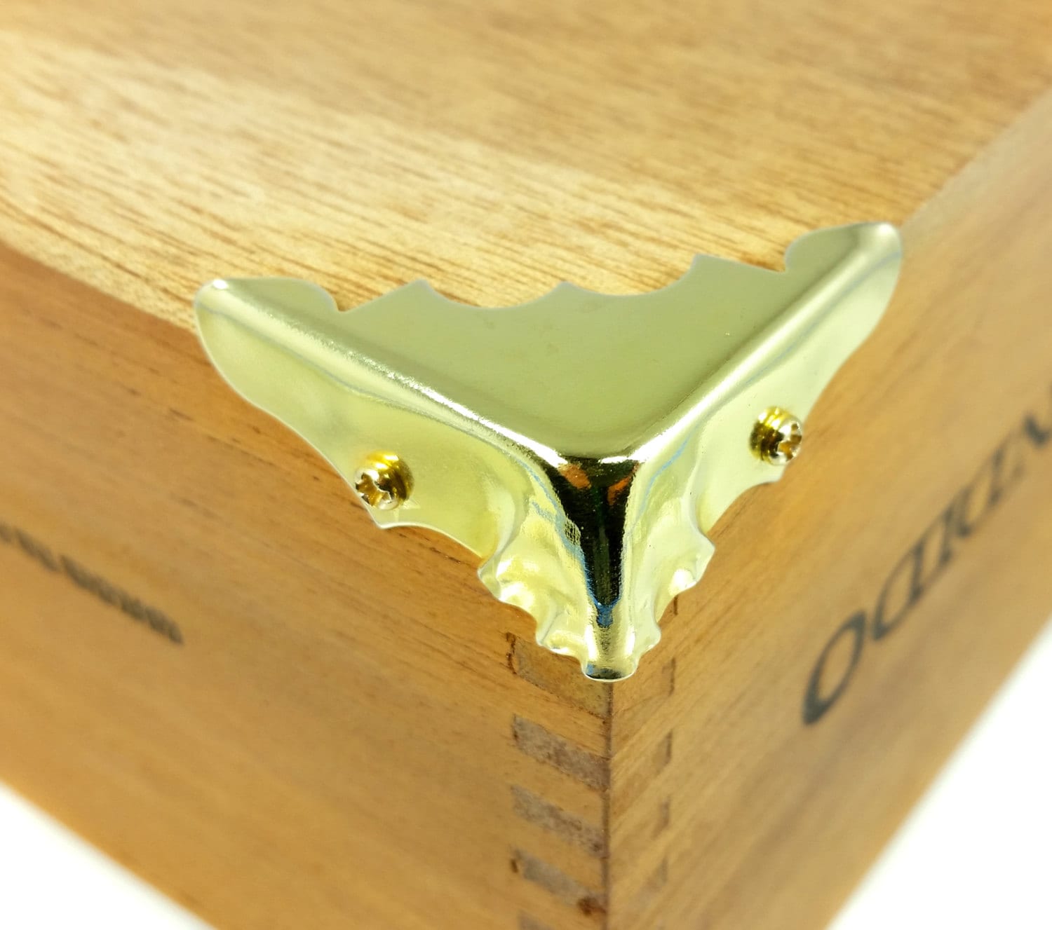 8-pack Brass-plated Box Corners With Screws - Etsy