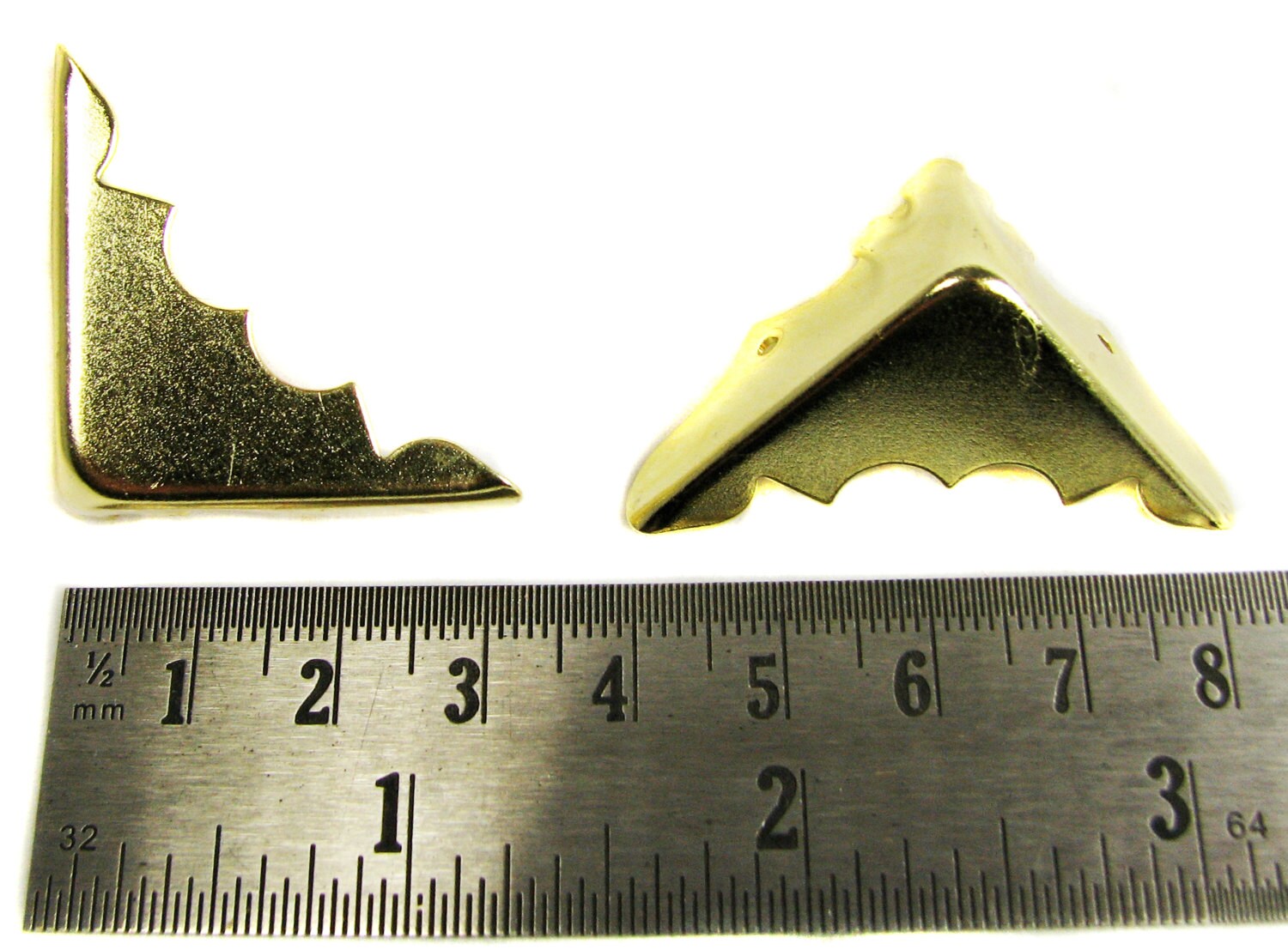 8-pack Brass-plated Box Corners With Screws - Etsy