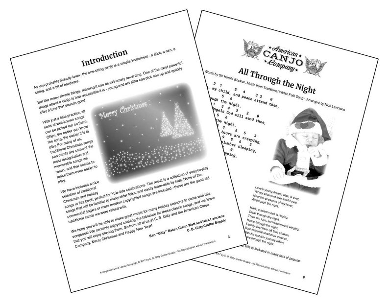 Christmas Canjo Songbook - Easy-to-play Tablature for 30 Traditional ...