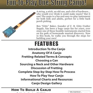 How to Build a Canjo - 120-page How-to Manual - Easily Build Your Own ...