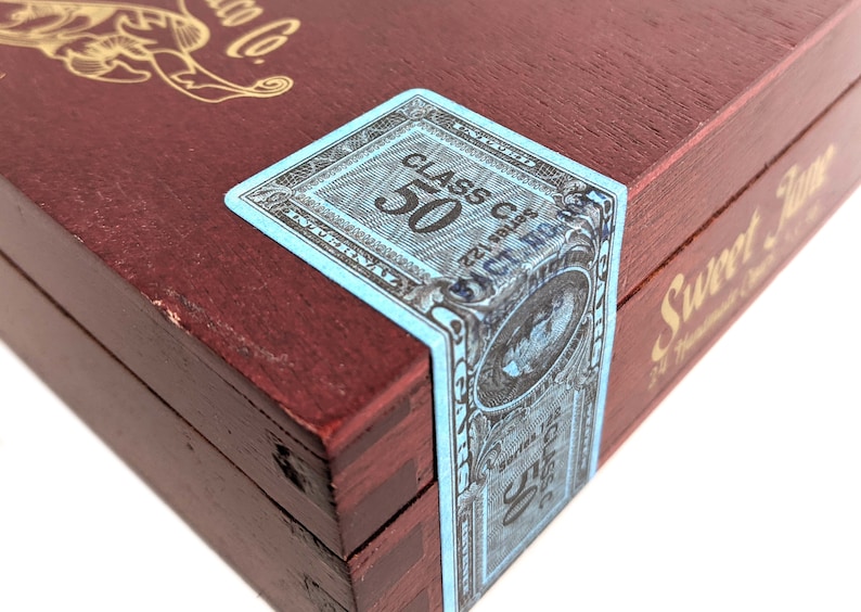Cigar Box Tax Stamp Vintage-style Decal Sheet - 16 Separate Decals in 3 ...