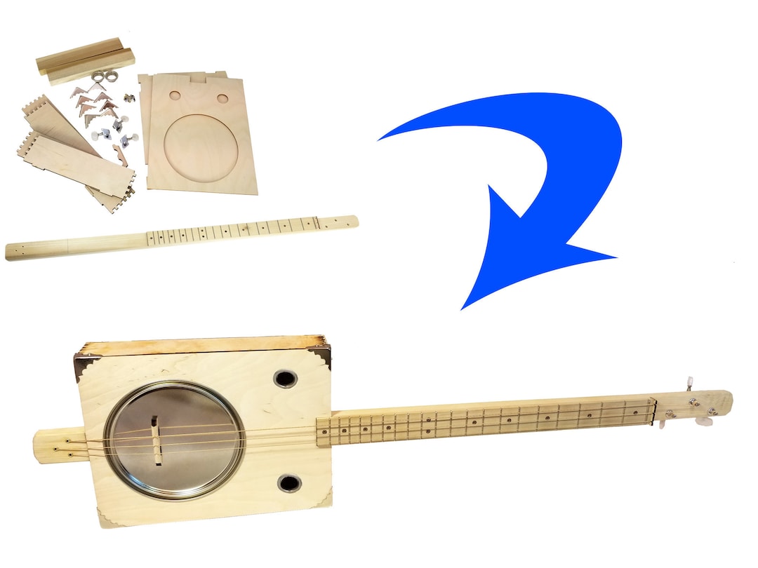 The "tin Pan Alley" 3-string Paint Can Resonator Guitar Kit - Etsy