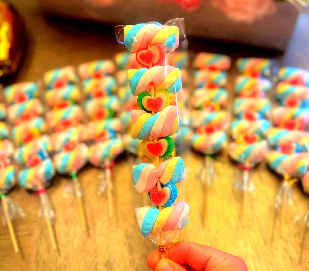 12pcs or More Large Viral Candy Kebabs 12inches Tall Covered With ...