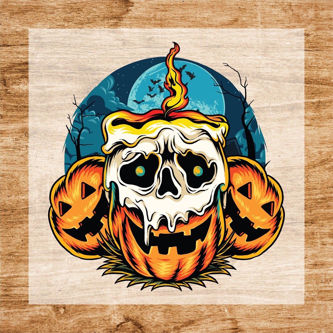Halloween Design, Halloween DTF Transfers, Ready for Press, Heat Press ...