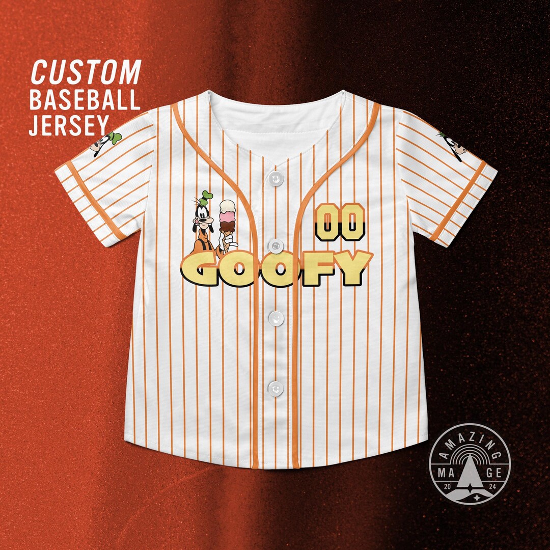 Disney Goofy Customize Baseball Jersey, Disney A Goofy Movie Shirt ...