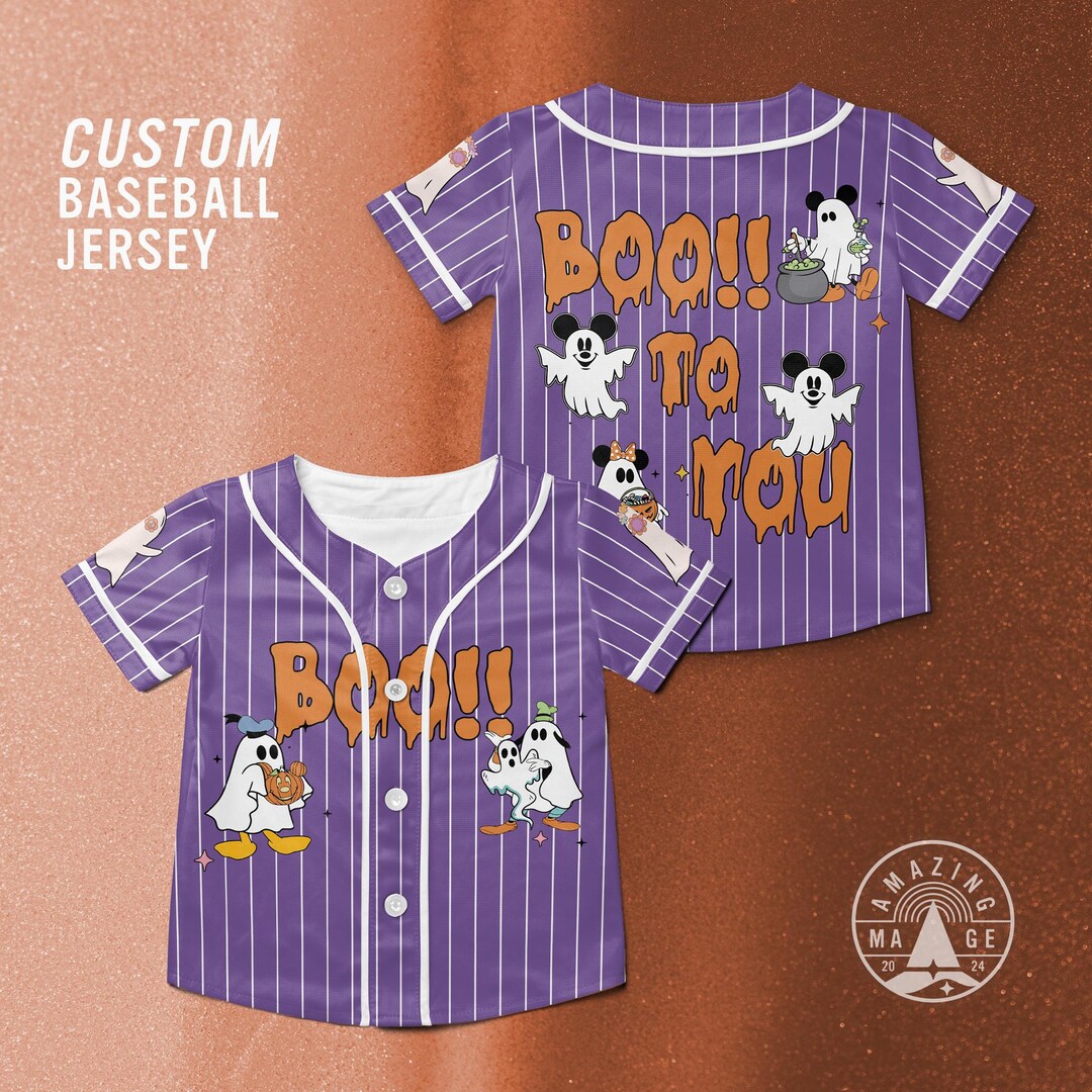 Mickey and Friends Boo to You Baseball Jersey, Halloween Disney Shirt ...
