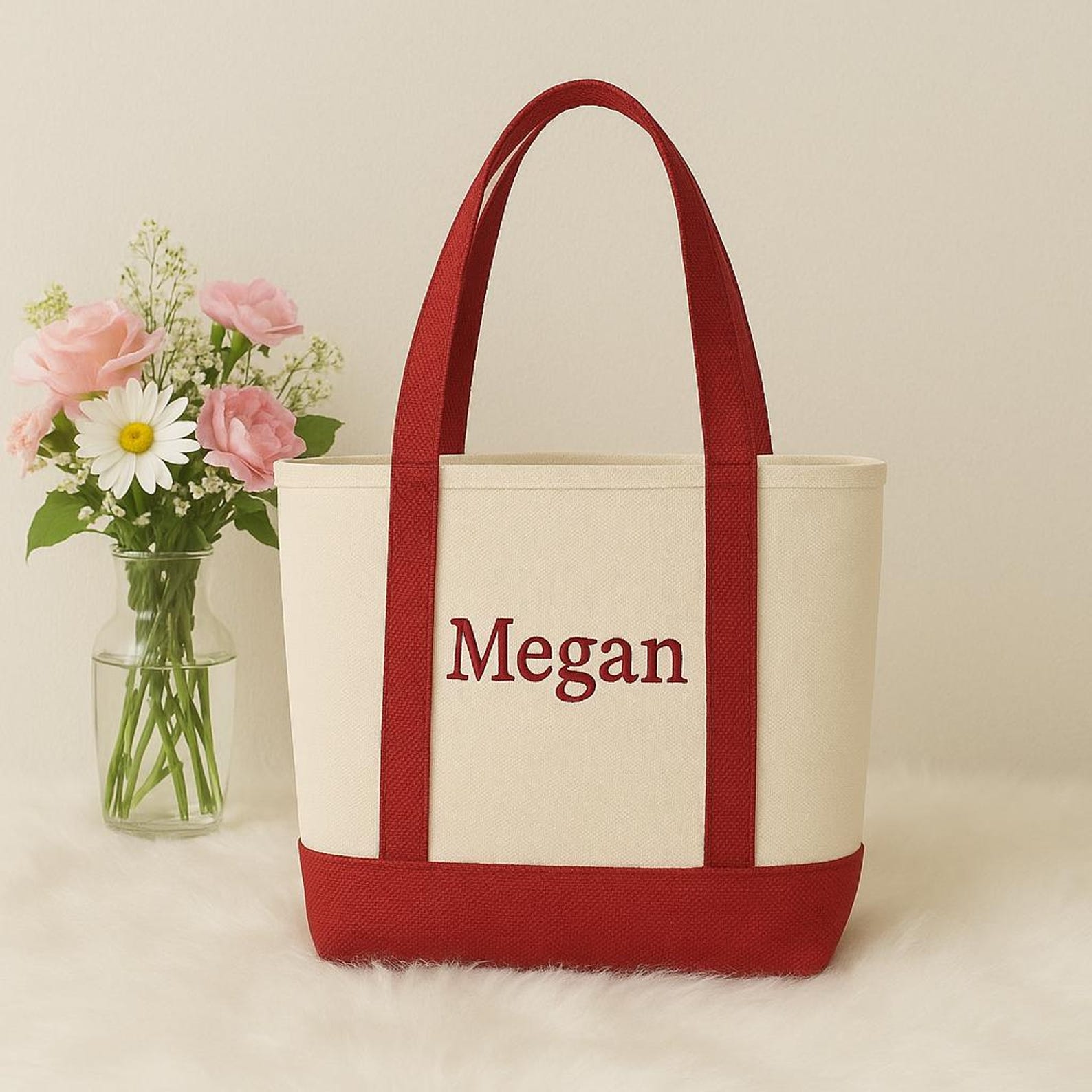 Personalized Boat Tote Bag, Custom Beach Party Tote Bag, Pink Beach Bag ...