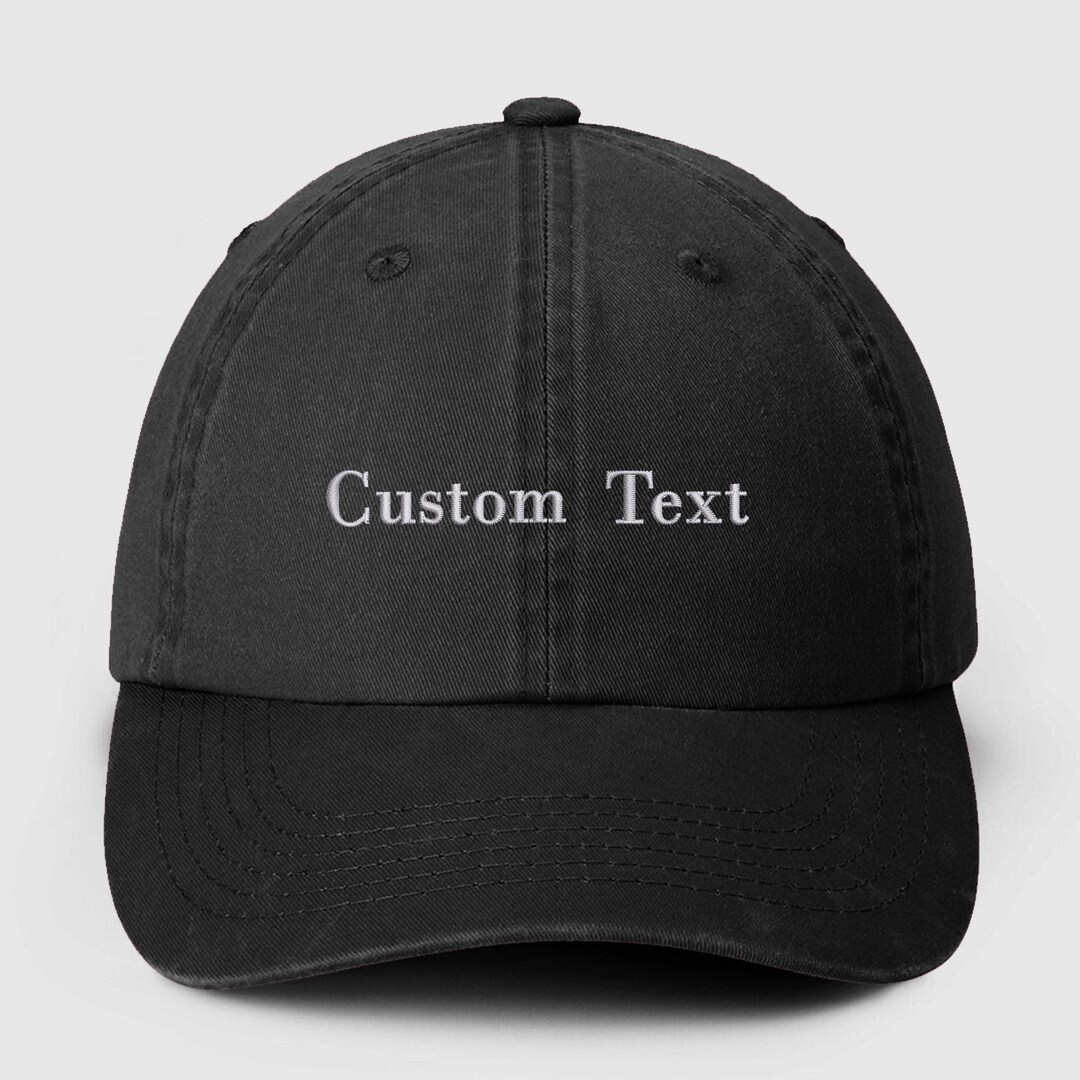 Custom Embroidered Hat, Personalized Monogrammed Hat, Custom Logo ...