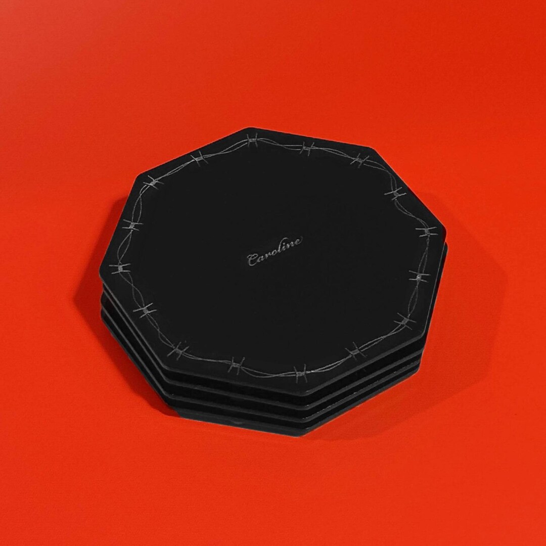 Custom Barbed Wire Coasters - Etsy