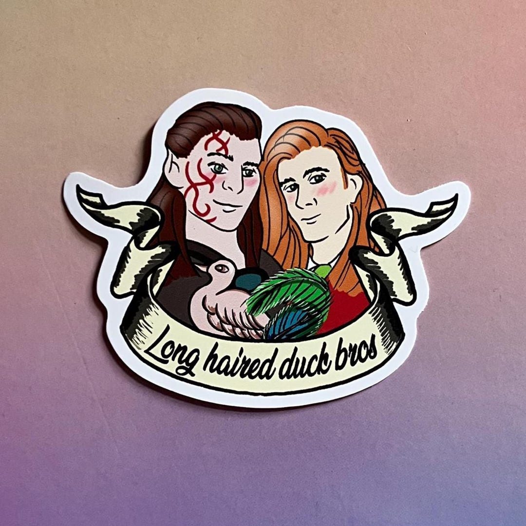 Long Haired Duck Bros - Vinyl Sticker - Etsy