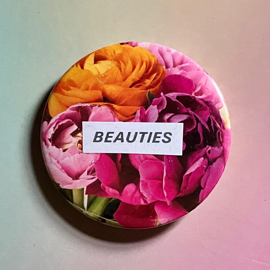 Collage Pin Badge - Beauties - Etsy