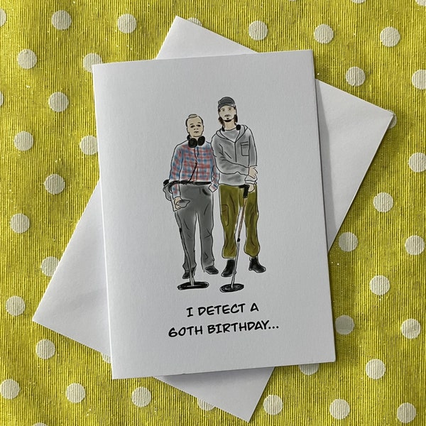 Metal Detecting Birthday Card - Etsy New Zealand
