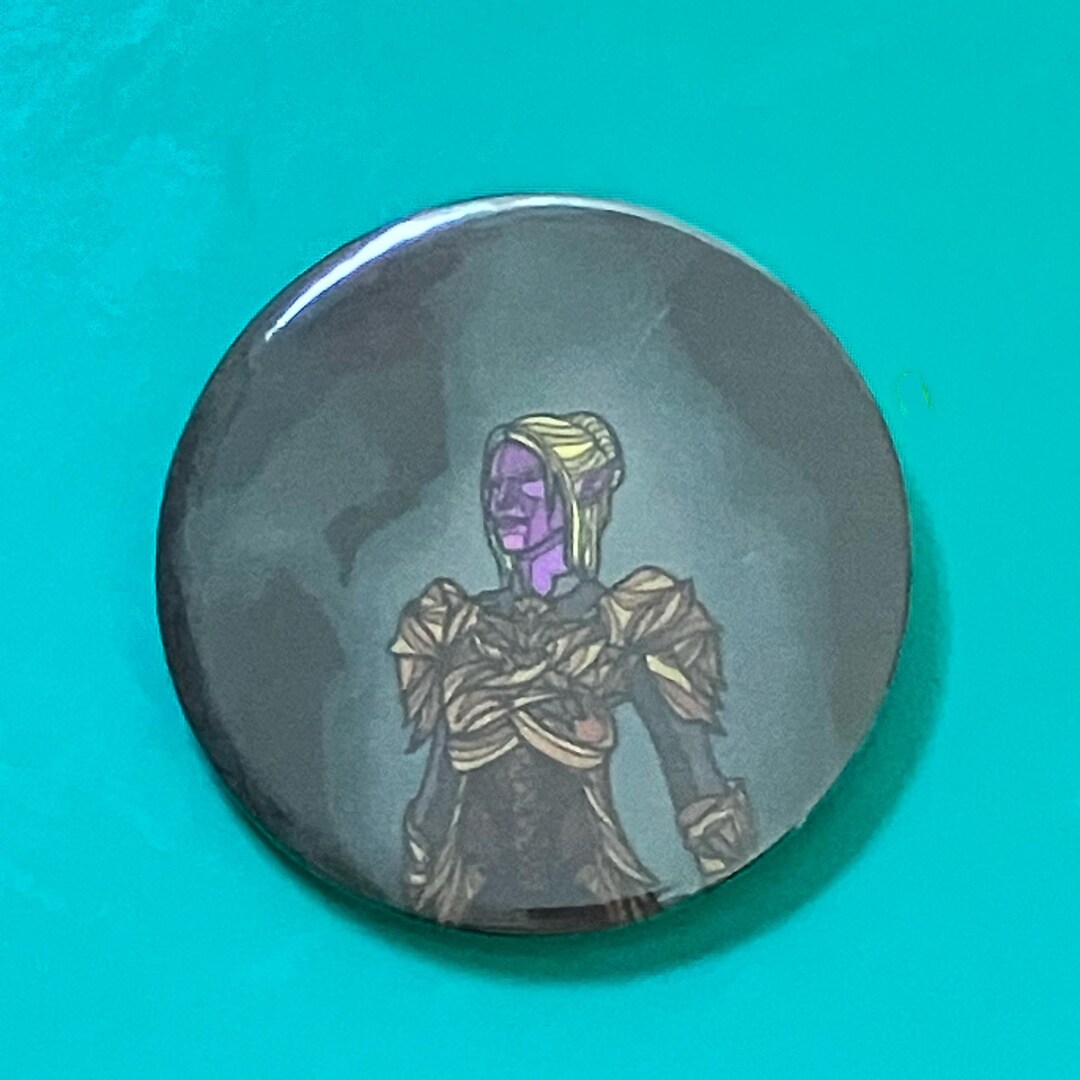 Minthara - Baldur’s Gate 3 Stained Glass Style Pin Badge - Etsy