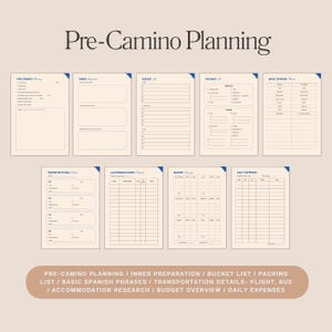 Camino Journal, Camino De Santiago, Travel Journal, Minimalist Design ...