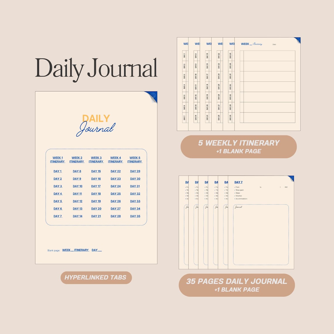 Camino Journal, Camino De Santiago, Travel Journal, Minimalist Design ...