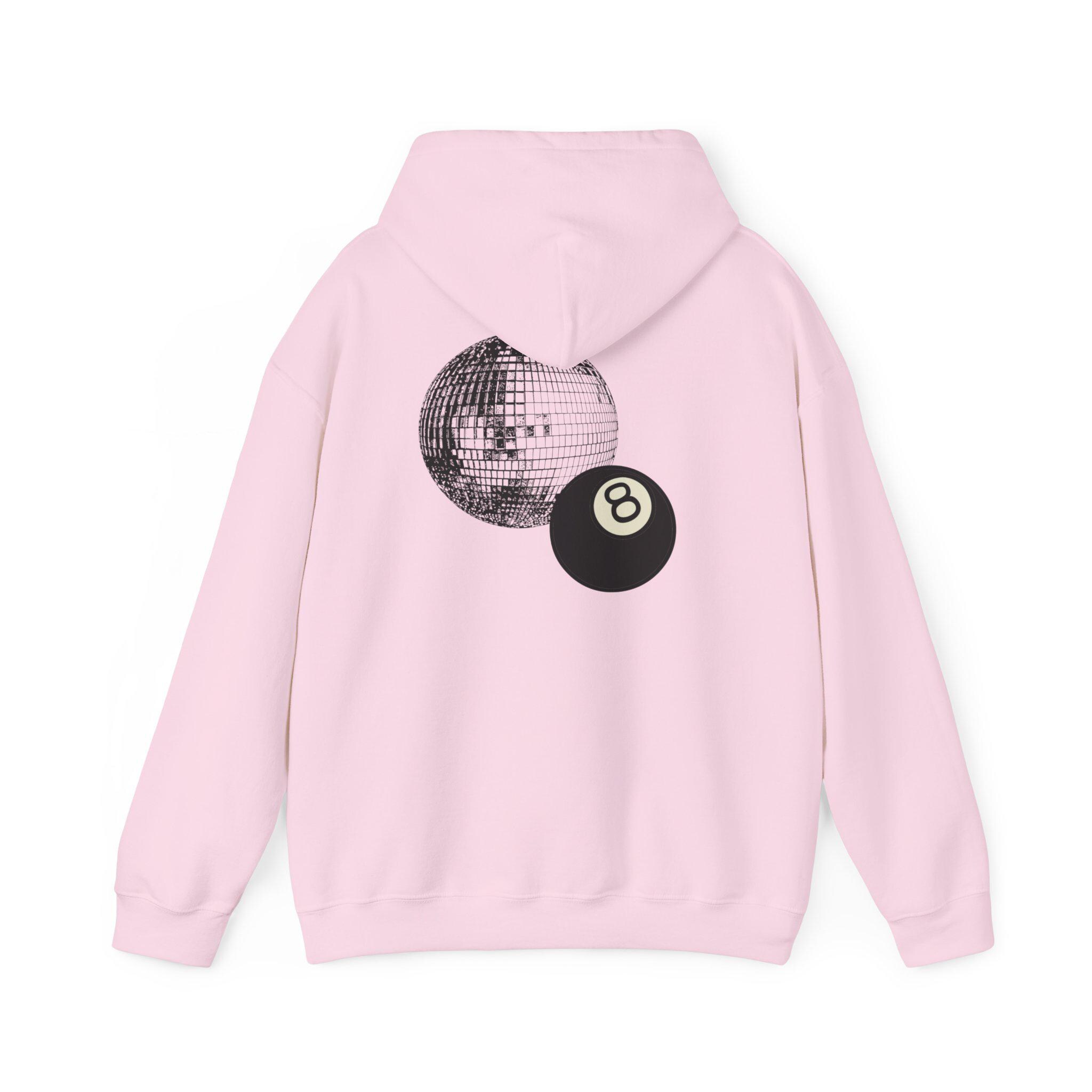 Retro Disco Ball & 8-ball Hoodie, Vintage-inspired Streetwear in ...