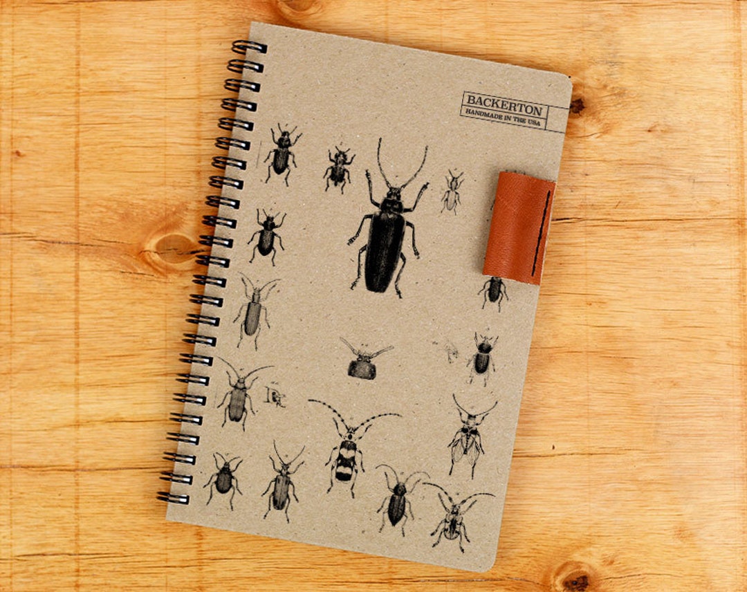 Insects Notebook, Notebook, Insects, Spiral Notebook, Notepad, 5.5 X 8. ...