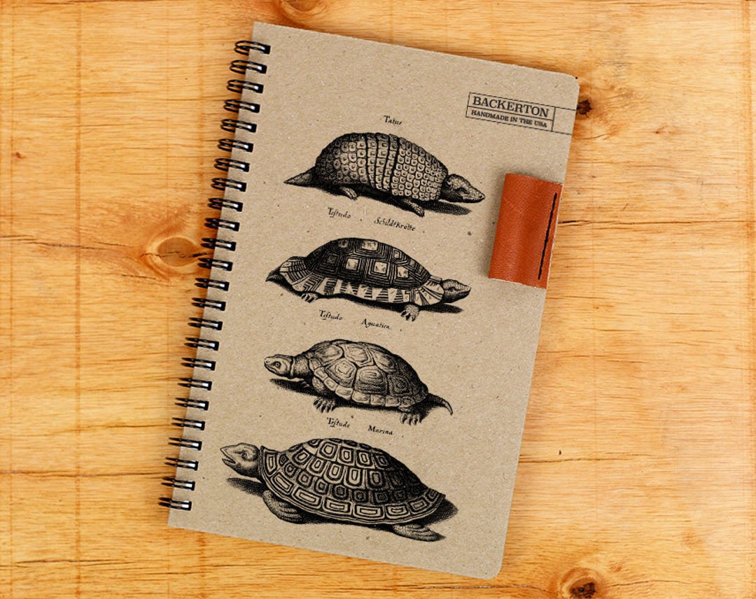 Turtles Notebook, Notebook, Turtle, Spiral Notebook, Notepad, 5.5 X 8.5 ...