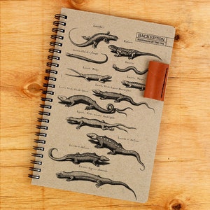 Lizards Notebook, Notebook, Lizard, Spiral Notebook, Notepad, 5.5 X 8.5 ...