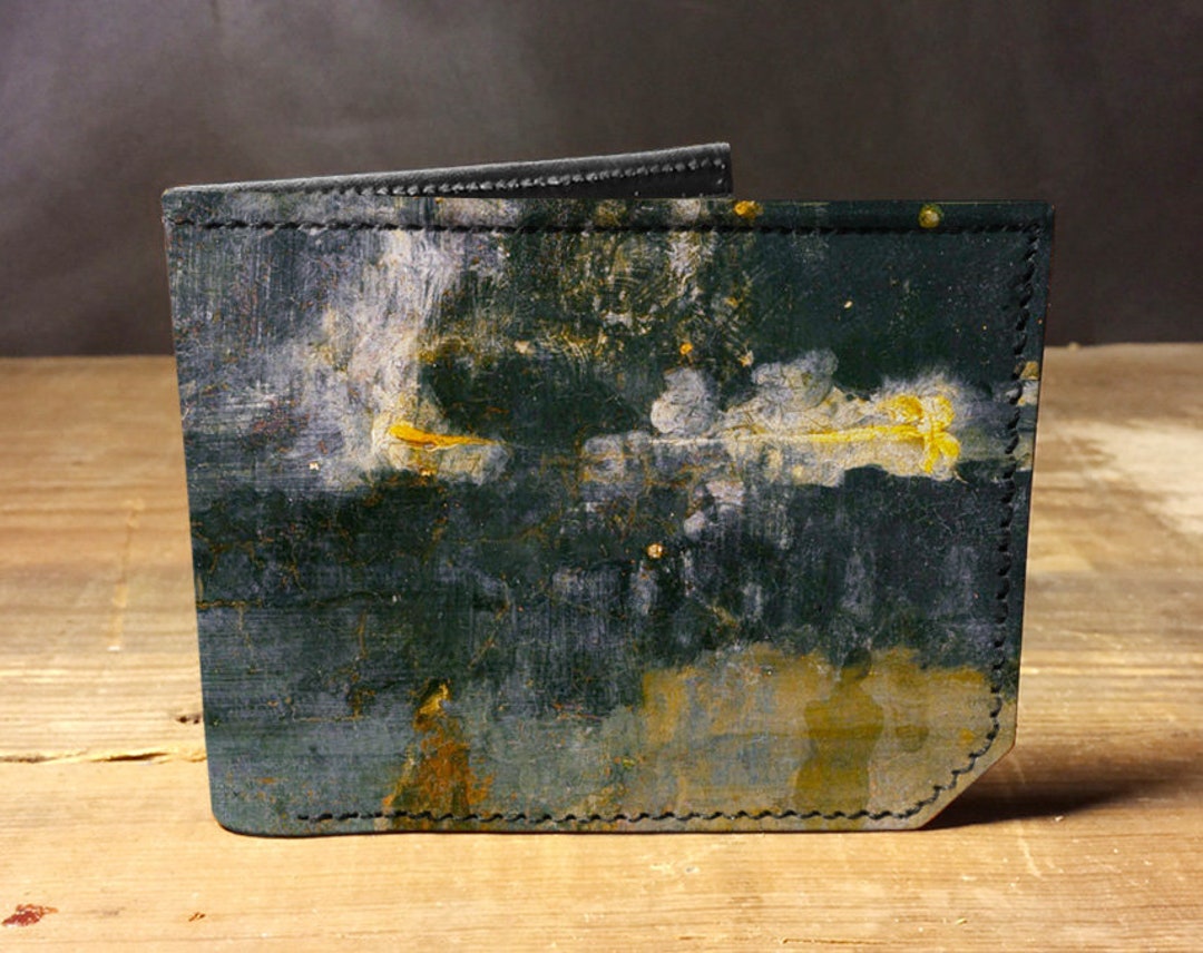 Abstract - Handmade Leather Bifold Wallet - Etsy