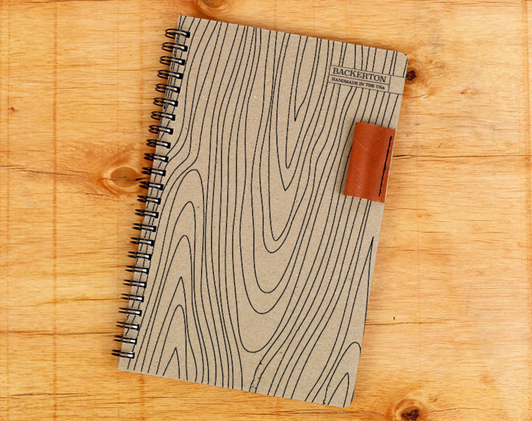 Wood Grain Notebook, Notebook, Wood Grain, Writing Journal, Spiral ...